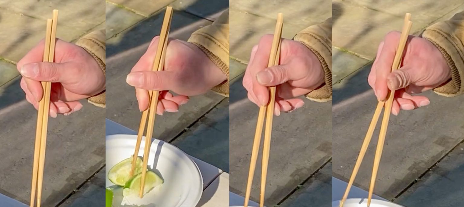 Lateral chopstick grips - Marcosticks